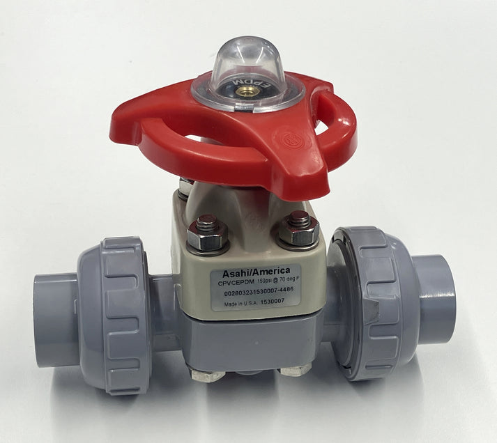 Manual Valve, Diaphragm, 3/4", CPVC, Socket; Asahi/America – Valve Broker